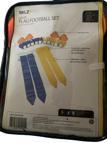 SKLZ Deluxe Flag Football 10-Man Set with Cones NEW 831345004244| eBay