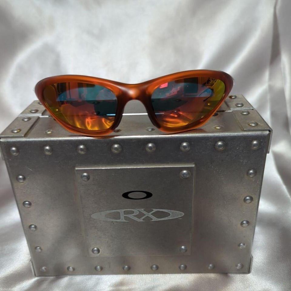 Oakley Scar Polarized Fire sunglasses Accessories Matte orange x silver ...