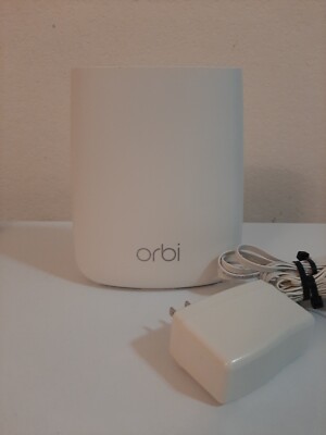 NETGEAR Orbi Model RBR20 Router White Satellite Home Mesh WiFi Tri-band ...