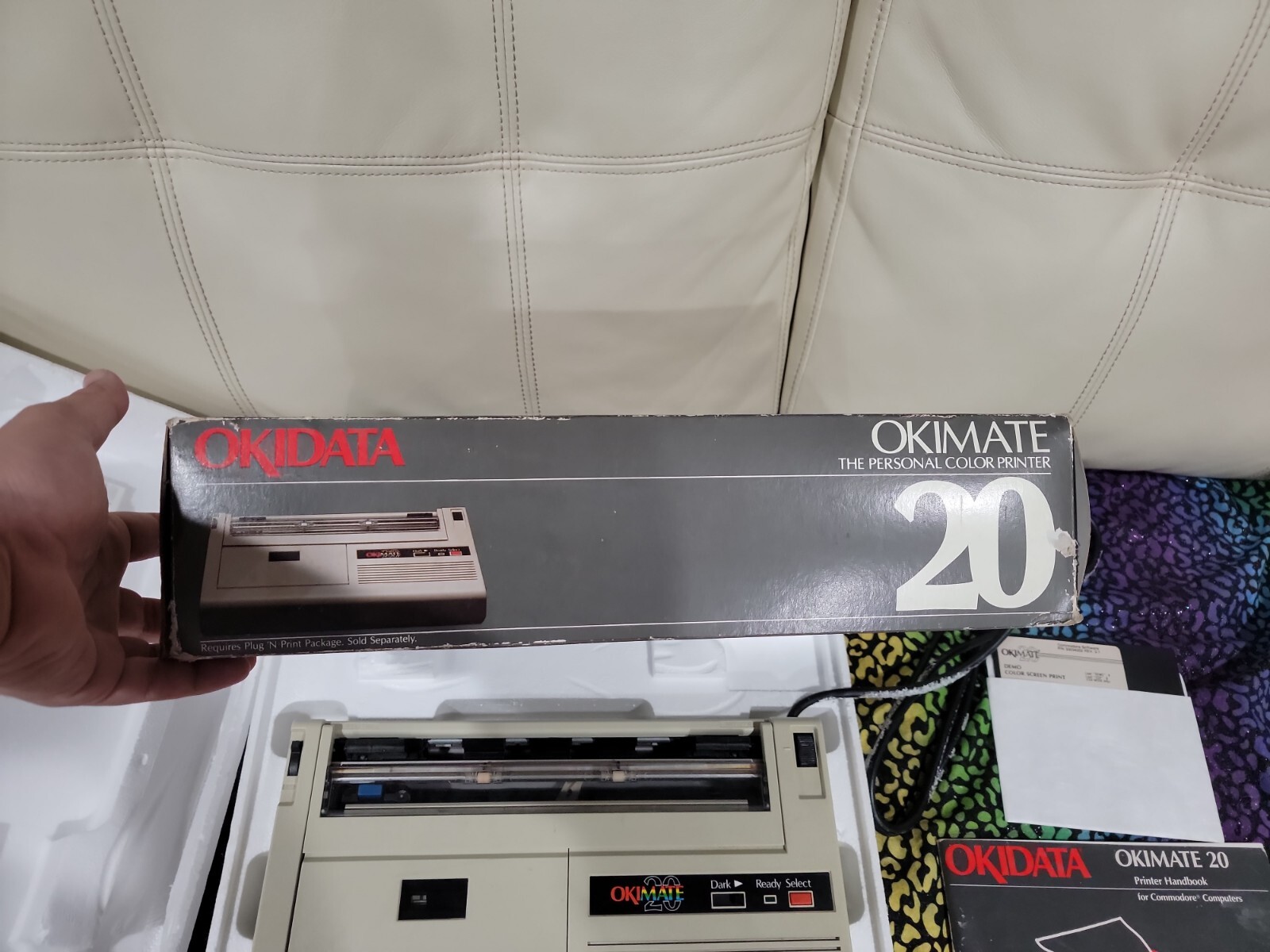 Vintage Okidata Okimate 20 EN3211 Color Personal Printer Bundle *AS IS ...
