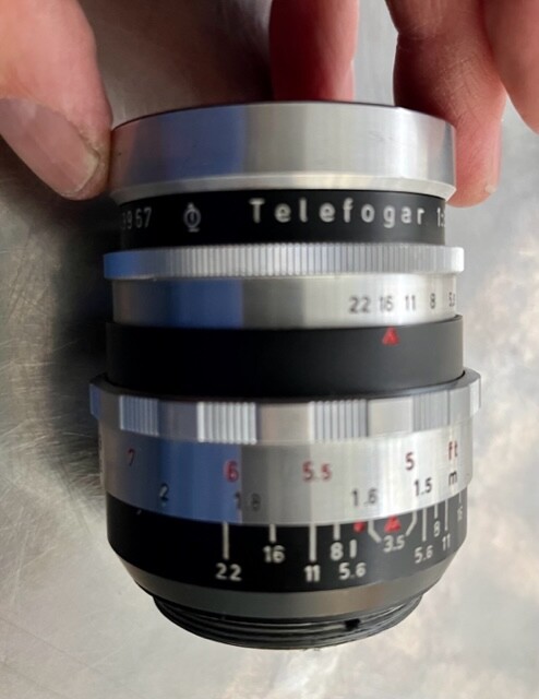 RARE! M42 Meyer-Optik Görlitz Telefogar V 90mm F3.5 Objektiv M42-Mount ...