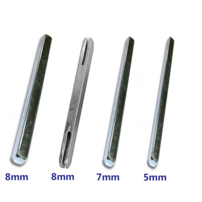 Door Handle Spindle Bar Plain or Split Short Long 30mm-150mm For Doors ...