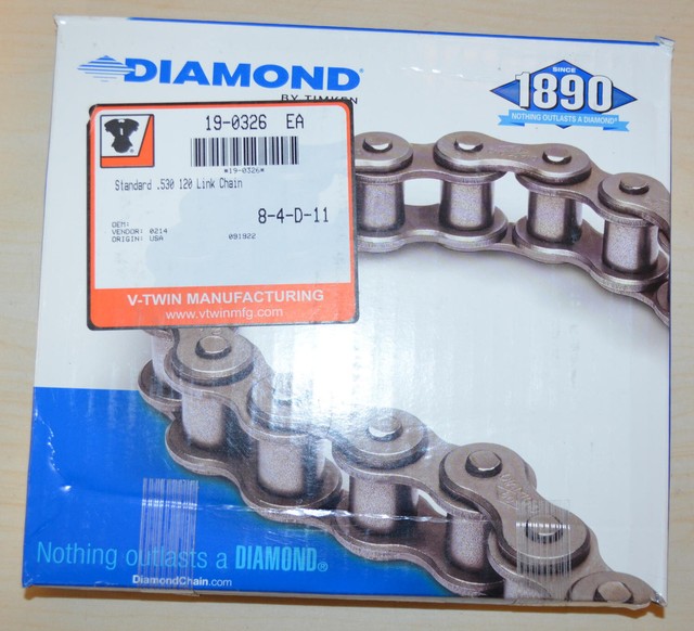 Diamond Timkin Standard .530 120-Link Motorcycle Chain #19-0326 xmc ...