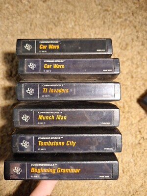 VTG Texas Instruments Command Module game cartridges PARSEC MUNCH MAN ...