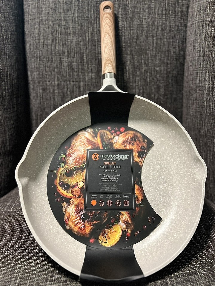 Masterclass Premium Cookware 11" Skillet Frying Pan Beige BRAND NEW | eBay