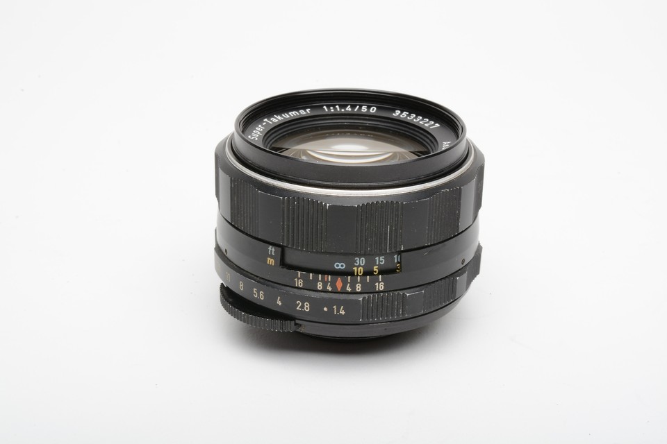 Pentax Super-Takumar 50mm f1.4 M42 mount lens, caps, sharp! | eBay