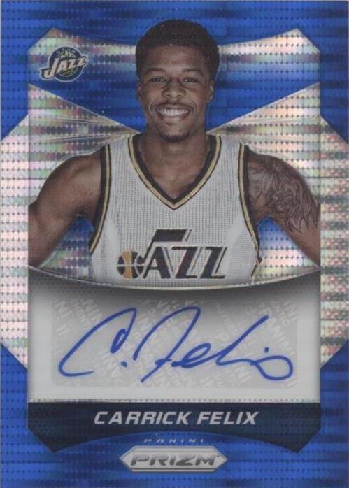 2014-15 Panini Prizm - Autographs Carrick Felix #44 Blue Pulsar Prizm ...