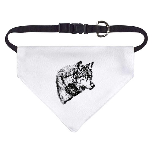 'Wolf Portrait' Dog / Cat / Pet Bandana (PD057594) | eBay UK