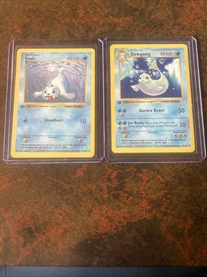 Dewgong and Seel Base Set (Shadowless) - 1st Edition (2 Card Set) | eBay