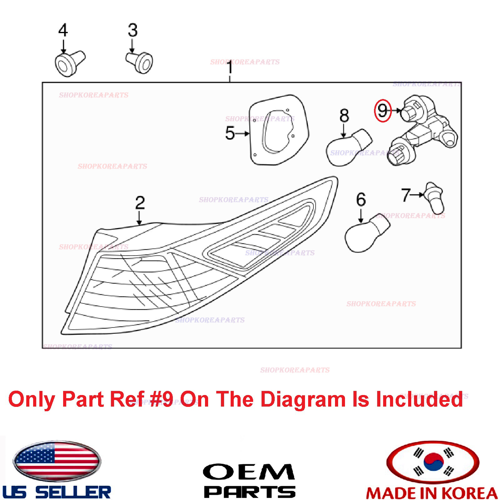 Genuine REAR Combo Lamp Wiring Harness ⭐OEM⭐ KIA OPTIMA 2014-2015 ...