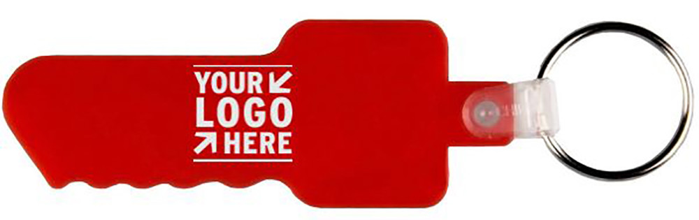 100 Personalized Key Shape Plastic Key Tag Printed with Your Logo or ...