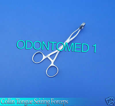 10 Pcs Surgical Collins Tongue Seizing Forceps 6.5" Jaws Wide 20mm ...