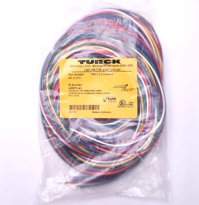 Turck CKF12-12-3 U0975-41 MultiFast Receptacle M23 Female to Flying ...