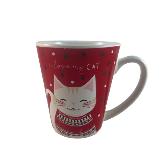 I Love My Cat Red Coffee Mug By Chasing Lola | eBay