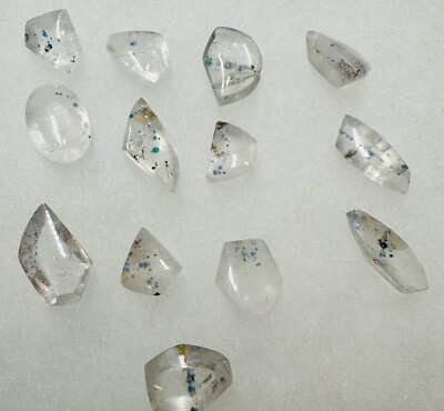 P-4 Paraiba Quartz Gilalite 49.25ct 13 stones Brazil Medusa Quartz free ...