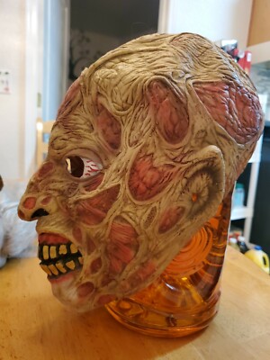 1992 Halloween Freddy Kreuger Like Ghoul Melted Face Flesh Rubber Adult ...
