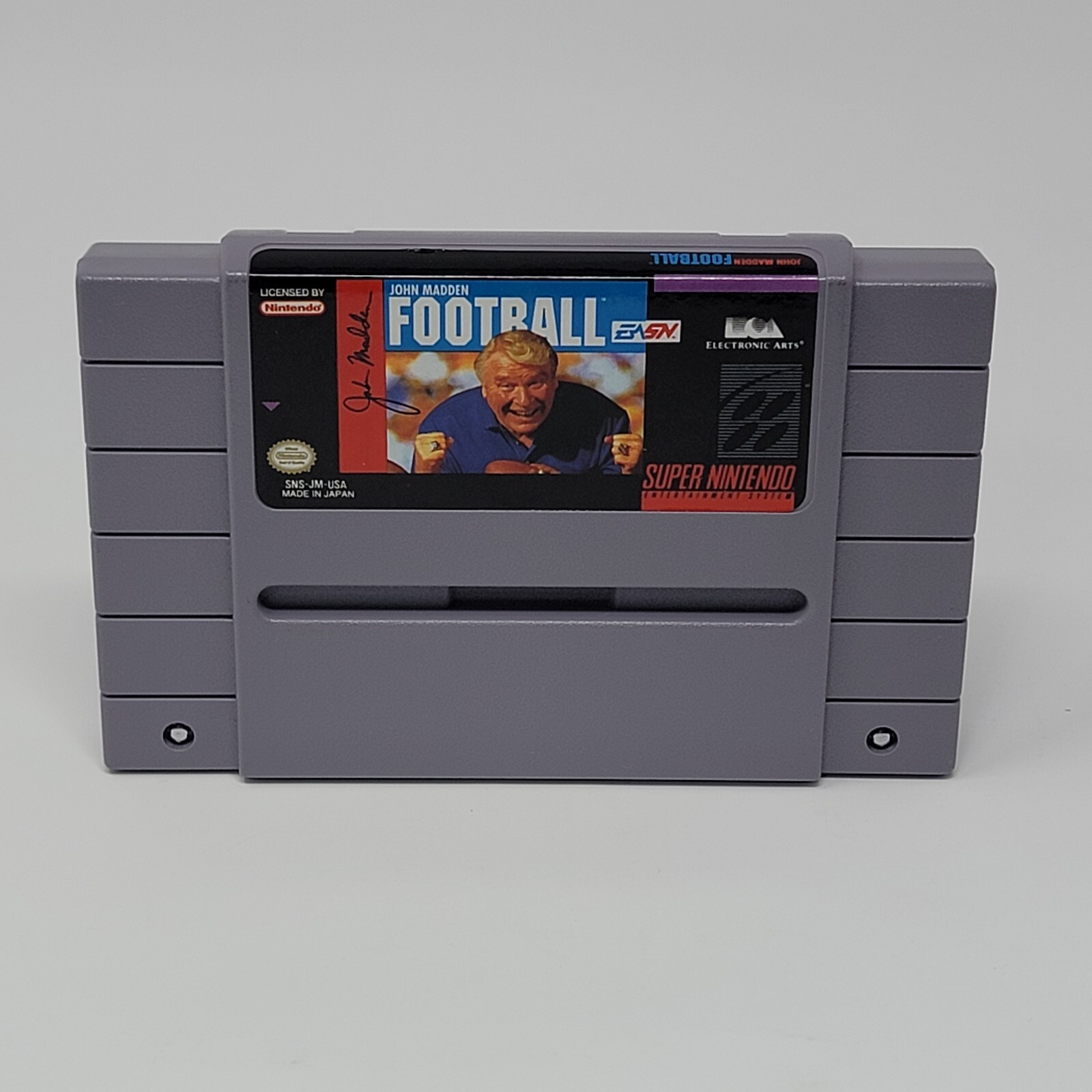 John Madden Football (Super Nintendo SNES) Cartridge CLEANED & TESTED ...