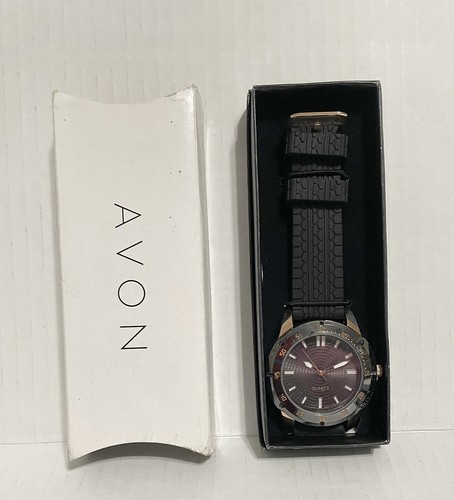 Avon 2011 Men's Rubber Strap Watch - Rose Goldtone | eBay