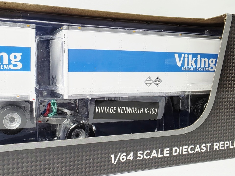 DCP VIKING FREIGHT SYSTEM KENWORTH K100 DOUBLE PUP TRAILER IN BOX NICE ...
