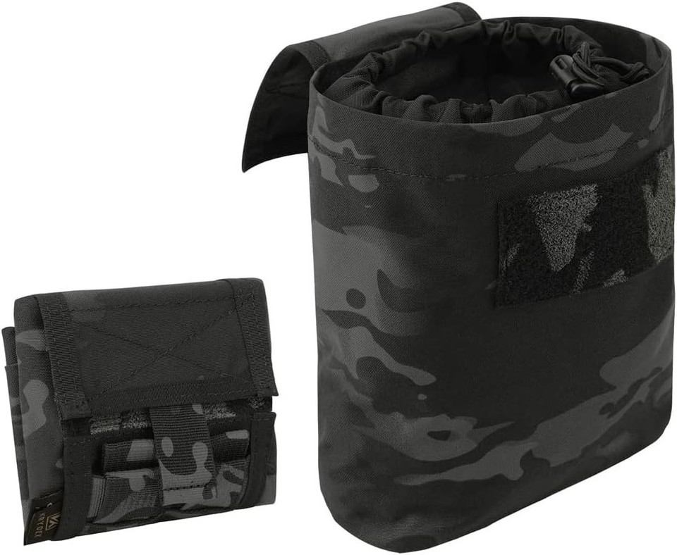 Molle Dump Pouch Roll-Up Drawstring Magazine Utility Pouch Folding Dump ...