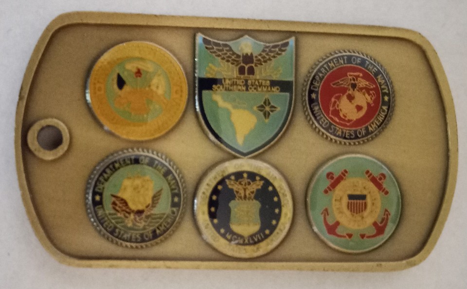 4 Star General Peter Pace US Southern Command Dog Tag Style Challenge ...