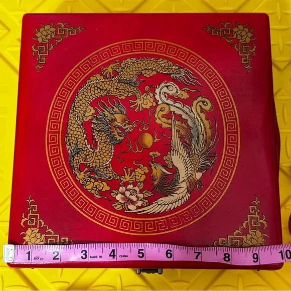Large Chinese Feng Shui Lo Luo Pan Compass in a Jewelry Box BAGUA ...