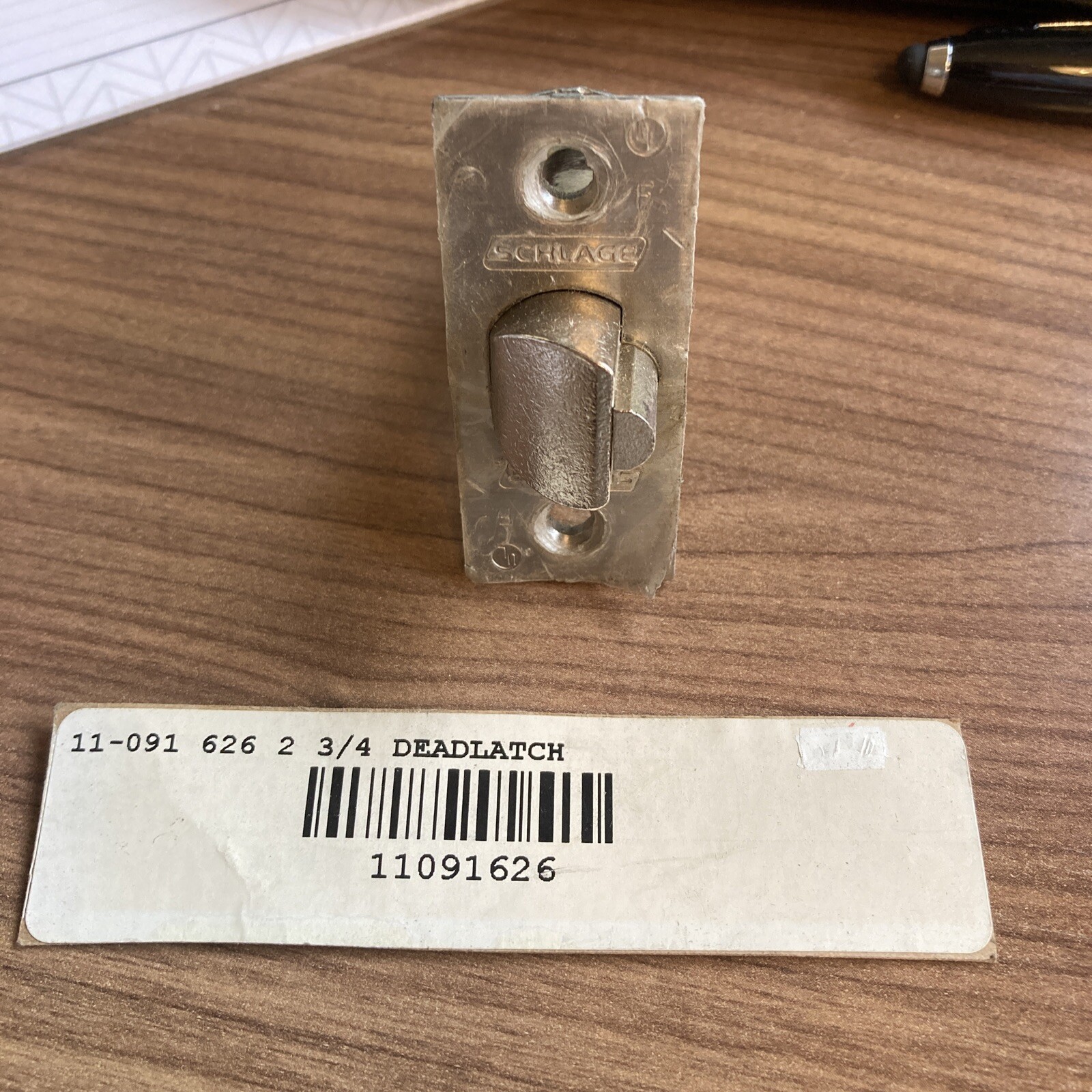 Schlage Replacement Deadlatch Backset 11-091 626 2-3/4" 1" Face Plate ...