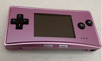 Nintendo Game Boy Micro Purple with AC Charger -- GOOD Condition -- US ...