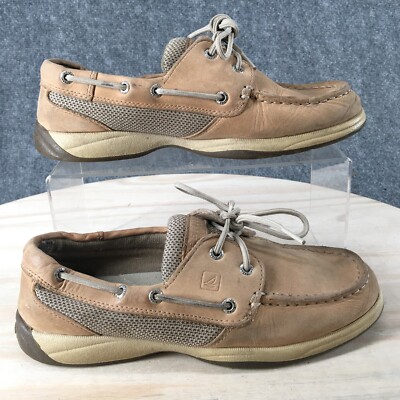 Sperry Shoes Womens 7 M Top Sider Intrepid Casual Boat 9774829 Beige ...