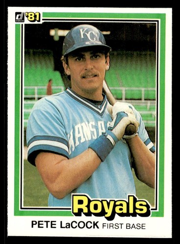 Pete LaCock 1981 Donruss #344 Kansas City Royals | eBay