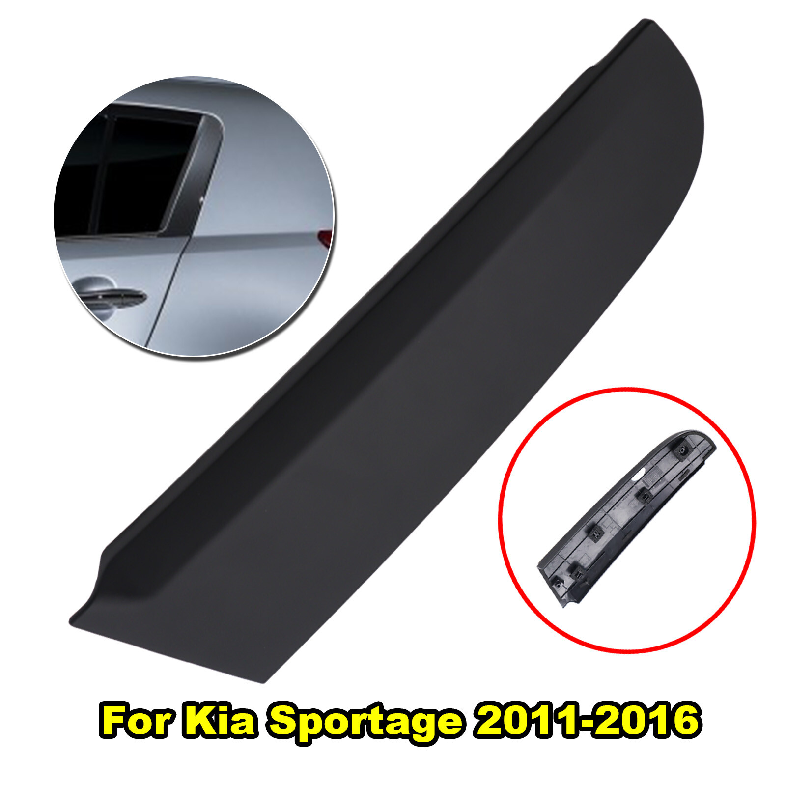 Driver Side Rear Door Pillar Molding Fit For 2011-2016 KIA Sportage ...