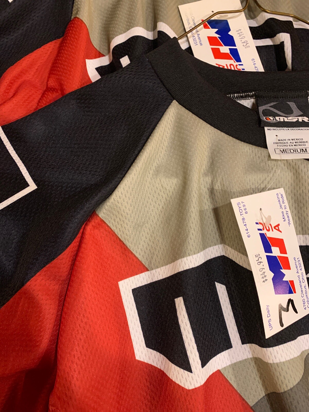 Lot Of 3 New Men’s Vintage MSR Racing Motocross Red Black Gray Jersey T ...