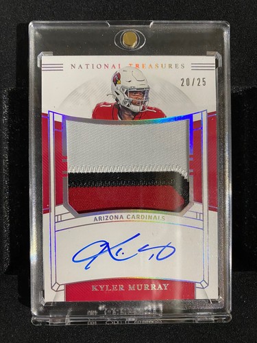 2019 National Treasures Kyler Murray Rookie Patch Auto Silver RPA RMS ...