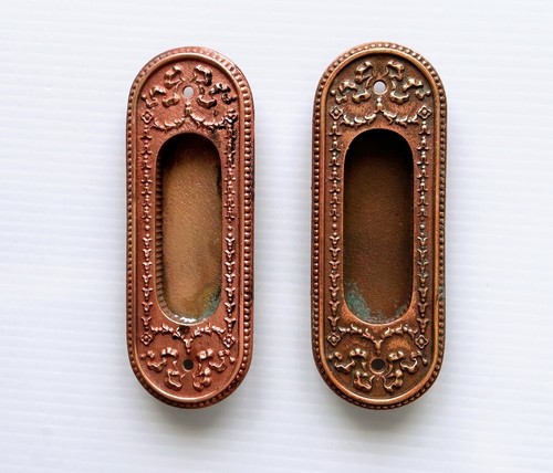 Antique Copper Recessed Door Pull From New Orleans | eBay