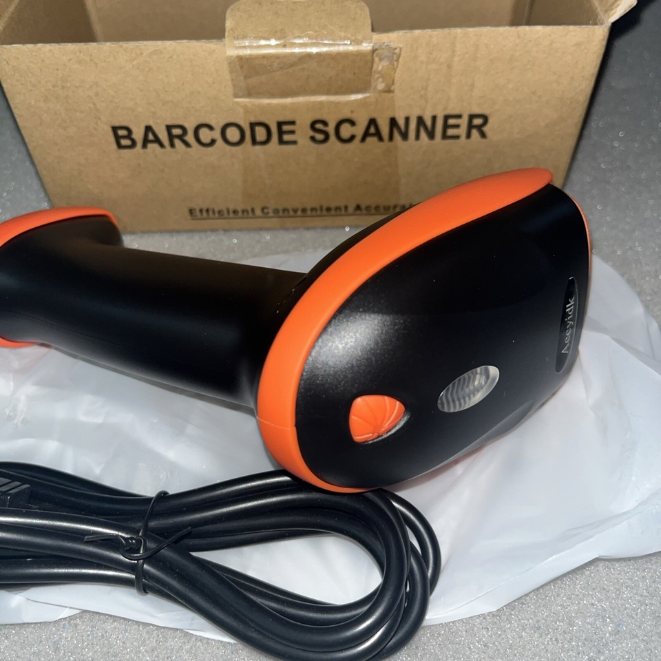 1D/2D Barcode Scanner Handheld USB Wired QR Code Reader for PC Windows ...