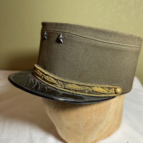 Original WWII French Army Brigadier General Kepi Hat De Gaulle | eBay