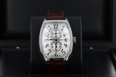 Franck Muller 6850 MB Master Banker 3-Timezone 18kt White Gold Silver ...