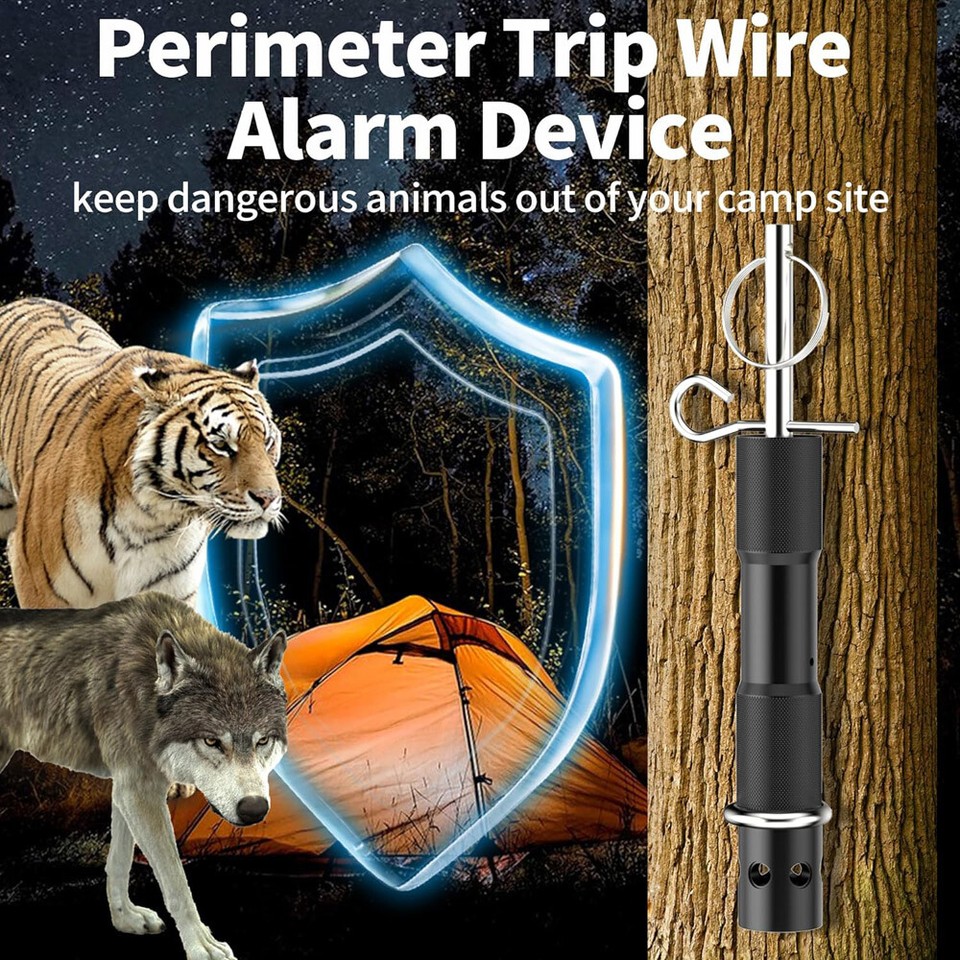 Outdoor Perimeter Trip Alarm Camp Safe Perimeter Wire Alarm Tripwire ...