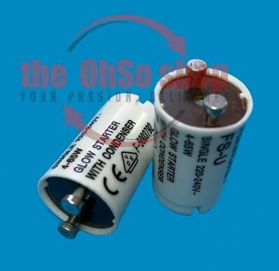 2 X Fluorescent Light Starter Switch Tube Light Bulbs Starters 4w-65w ...