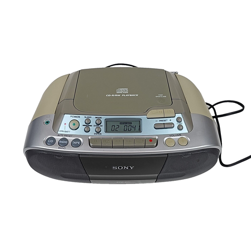 Sony CFD-S01 Stereo AM/FM Radio CD Player Cassette Portable Boombox ...
