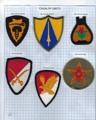 Cavalry Patch Set #3 | eBay