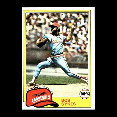 Bob Sykes 1981 Topps St. Louis Cardinals #348 Nice! 2 | eBay