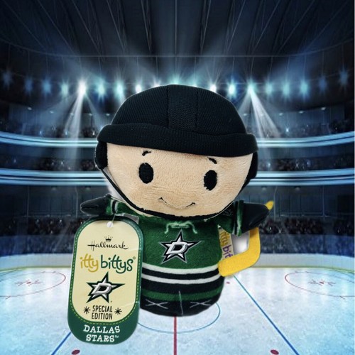 Hallmark Itty Bittys NHL Dallas Stars Mini Plush Toy Doll Hockey Stick ...