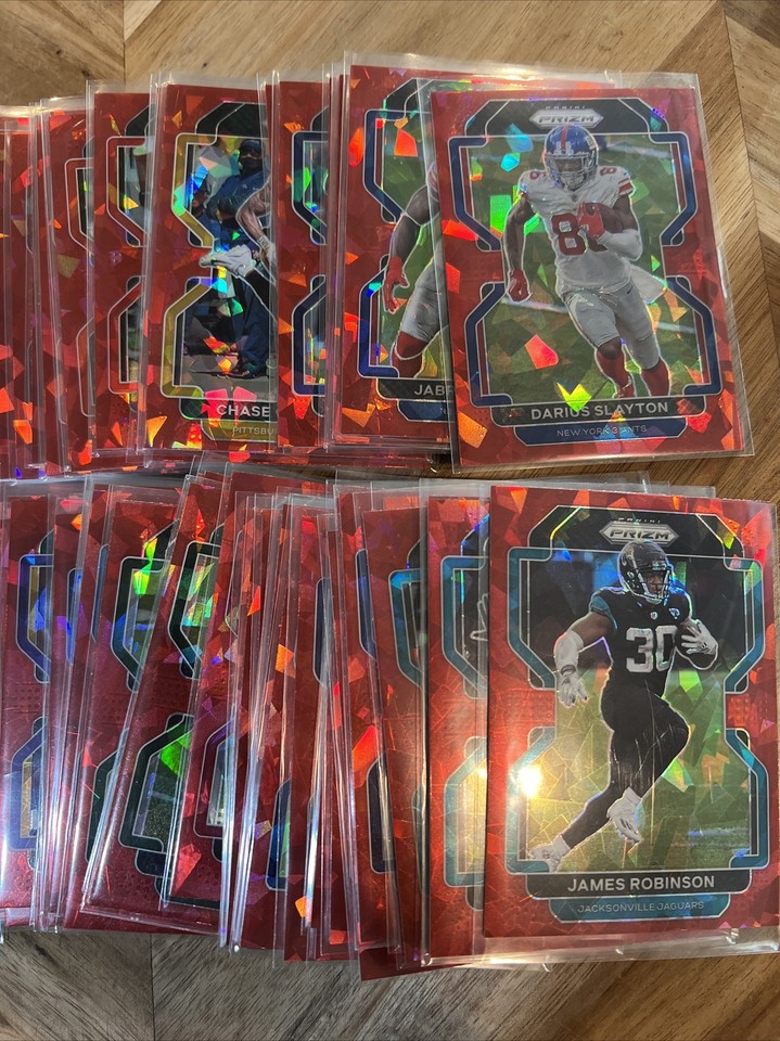 2021 Prizm NFL Football Red Ice PICK YOUR CARD BUILD YOUR SET | eBay