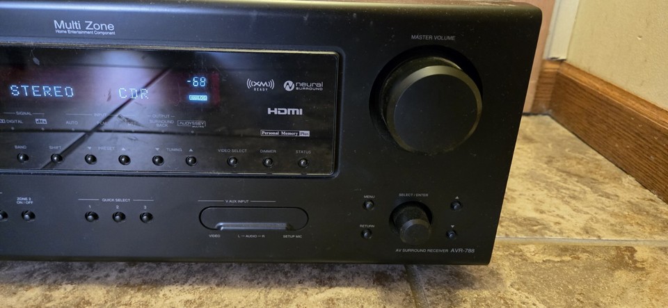 Denon AVR-788 Receiver Multi-Zone XM Ready Neural Surround personal ...