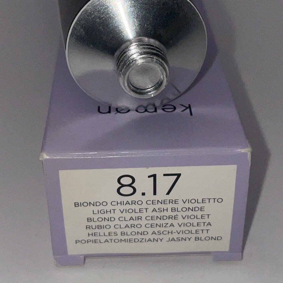 KEMON COLORING SYSTEM /NATURAL EFFECT HAIR COLOR~8.17 LT VIOLET ASH ...