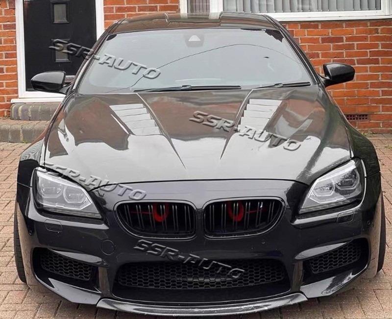 Real Carbon Fiber Front Hood Vented Bonnet Cover For BMW 6 Series M6 ...