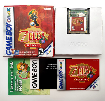 Zelda: Oracle of Seasons (Game Boy Color GBC, 2001) COMPLETE CIB ...