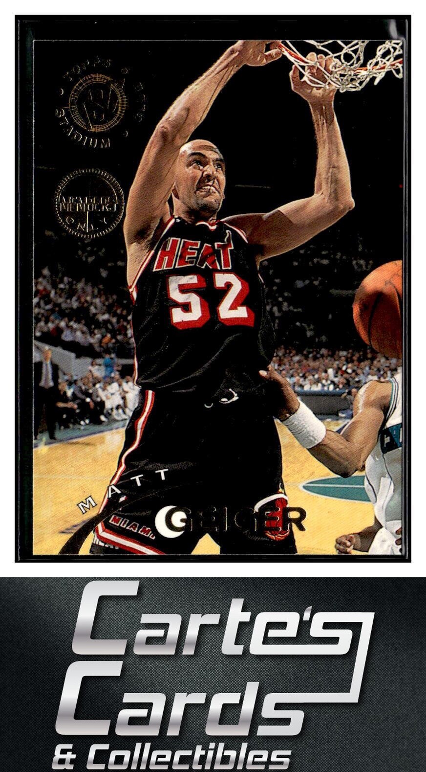 Matt Geiger 1994-95 Stadium Club #334 Members Only Miami Heat | eBay