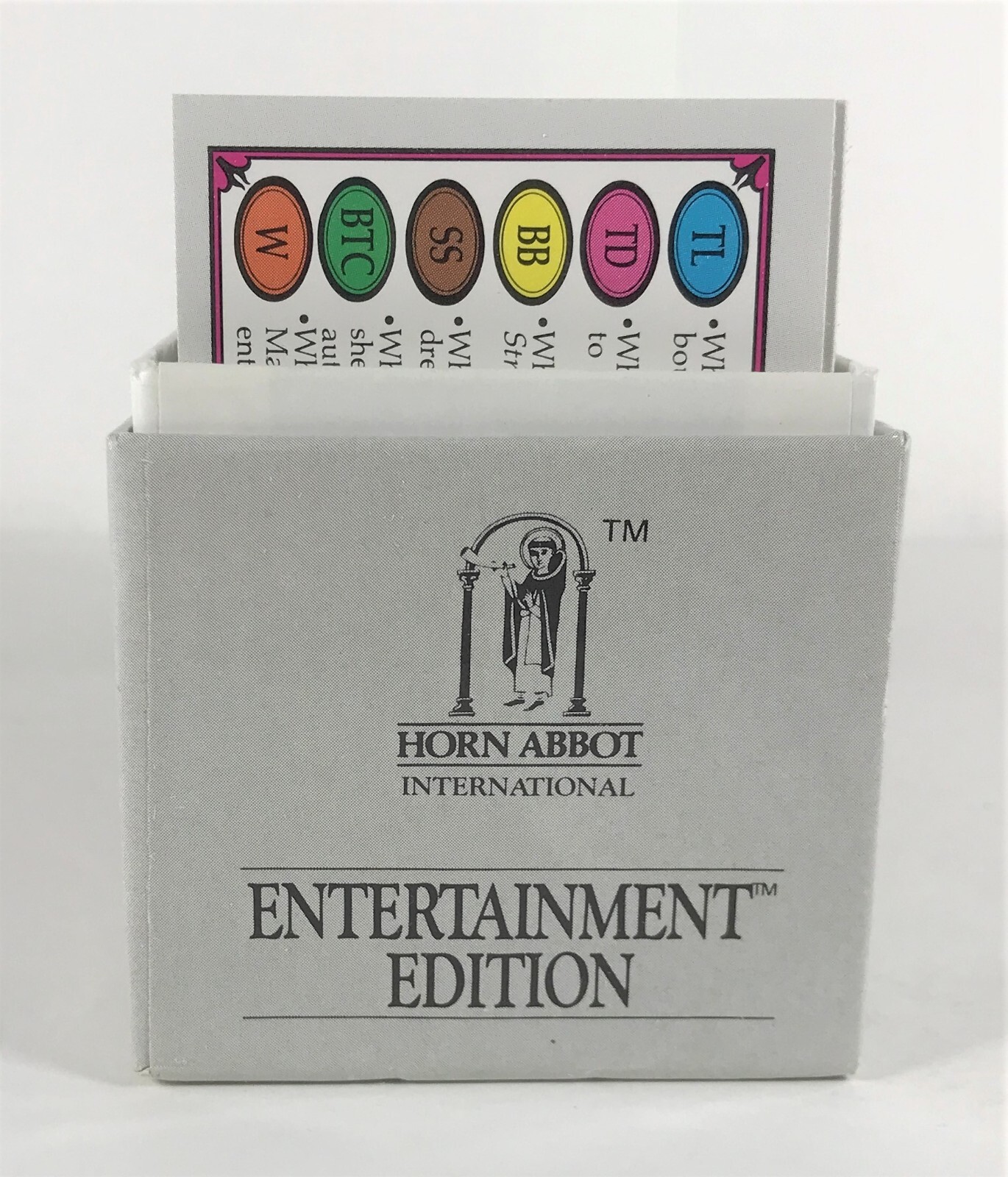 Horn Abbot Trivial Pursuit Entertainment Edition 1 Box 3000 Questions ...